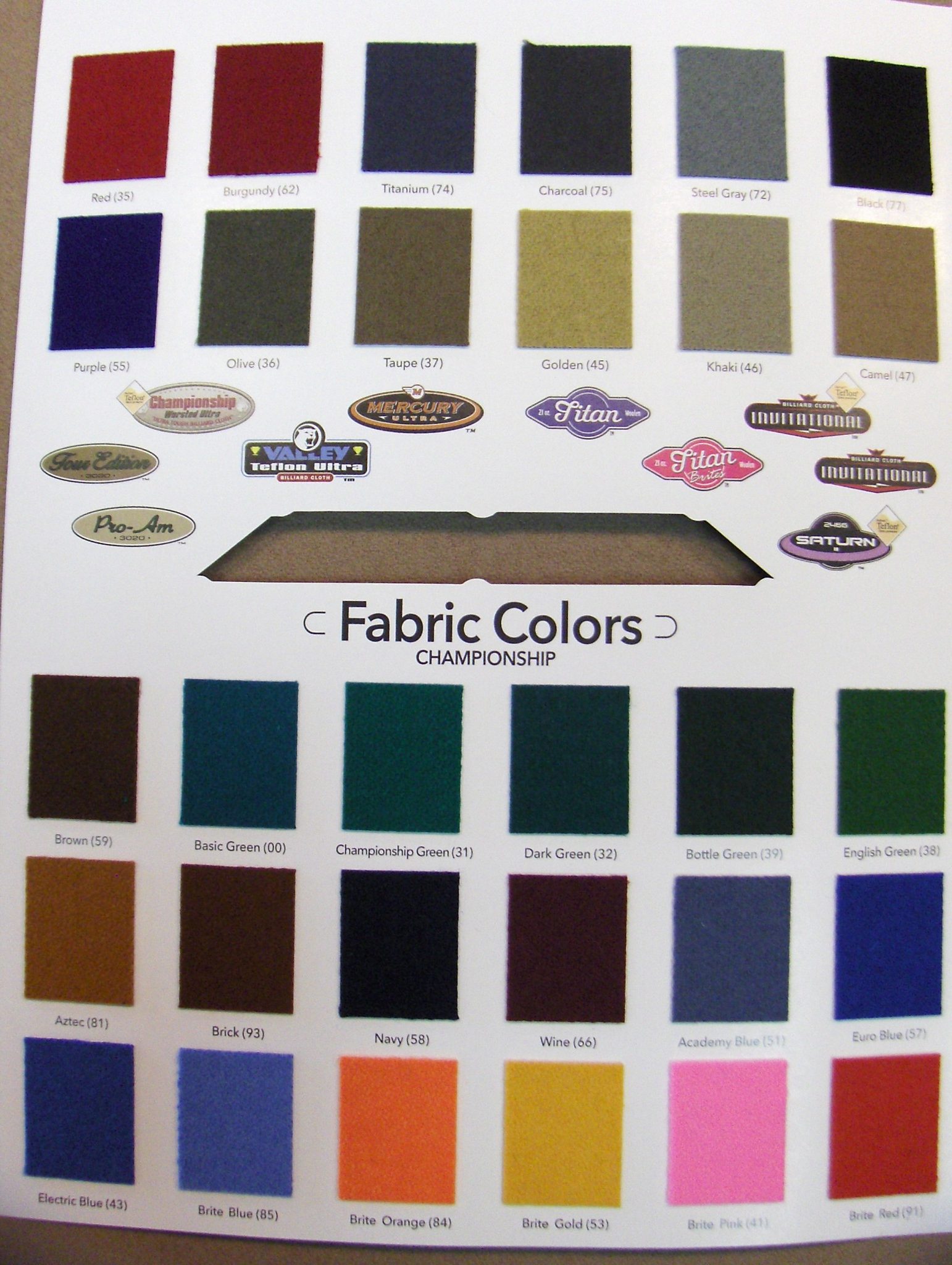 Championship Billiard Fabric - Cagle's Billiards